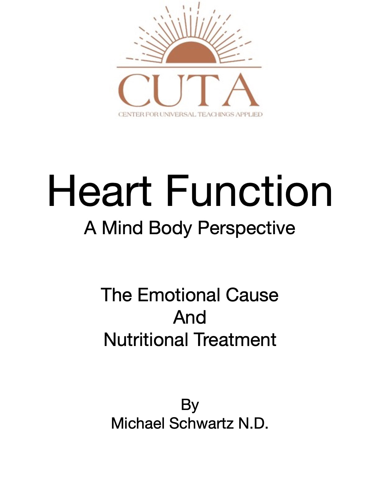 Heart Function Booklet – Cutateachings.org